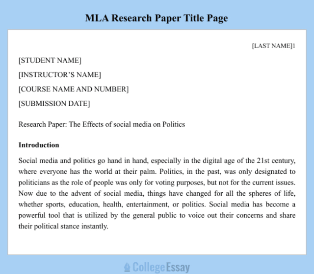 How To Write A Research Paper Title With Examples